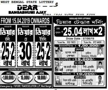 West Bengal Lottery Dear Banga Bhumi Ajay Results 28-02-2020 Today 4.00 PM PDF Live Draw ...