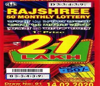 Mizoram Rajshree 50 Monthly Lottery Results 8-1-2021 @05:00 PM PDF ...