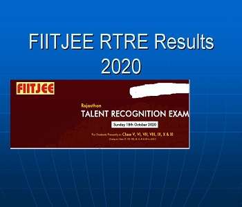 FIITJEE RTRE Results 2021 Rajasthan Talent Recognition Exam Result ...